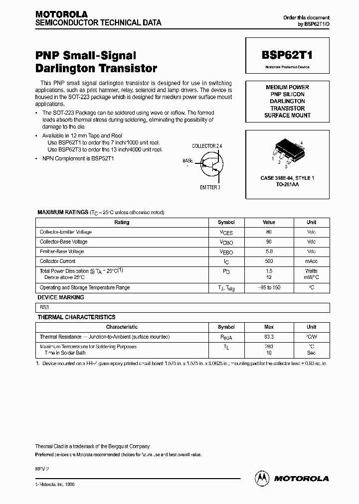 Unlocking the Potential: Bsp296 Datasheet Revealed for Optimal Performance