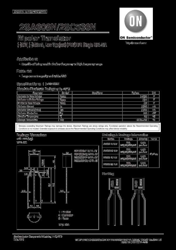 Unlock the Potential: C536 Transistor Datasheet Revealed!