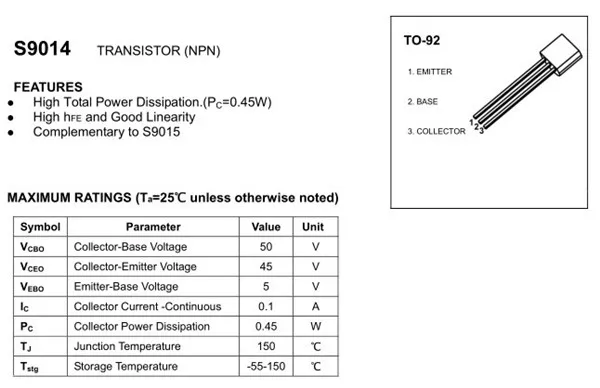 Unlocking the Potential: Explore the C9014 Datasheet for Comprehensive ...