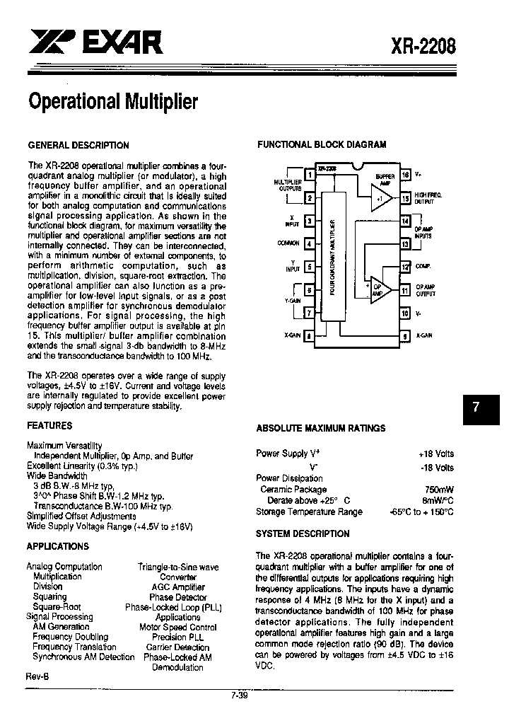 Explore the Comprehensive Ericsson 2208 Datasheet for In-depth ...