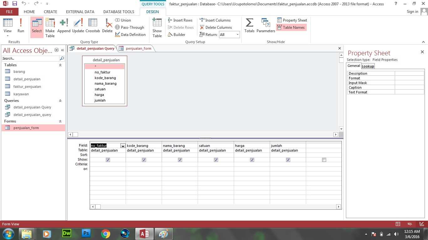 Efficient Techniques for Concealing Fields in Access Datasheet View