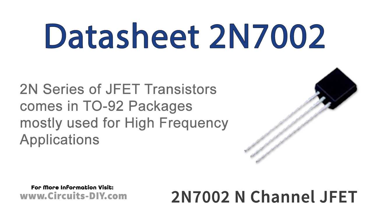 Unlocking the Potential: 2N7002WT1G Datasheet Revealed
