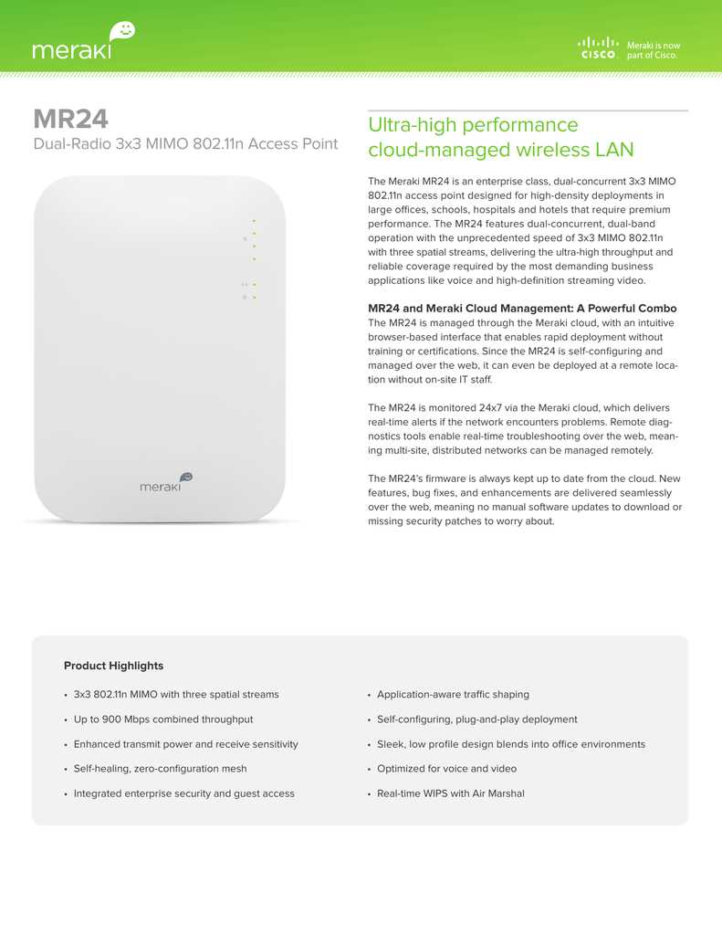 Discover the Comprehensive Meraki SM Datasheet: Features ...