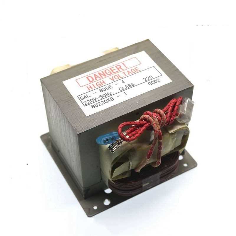 Microwave Oven Transformer Datasheet: Specs, Ratings, and Diagrams